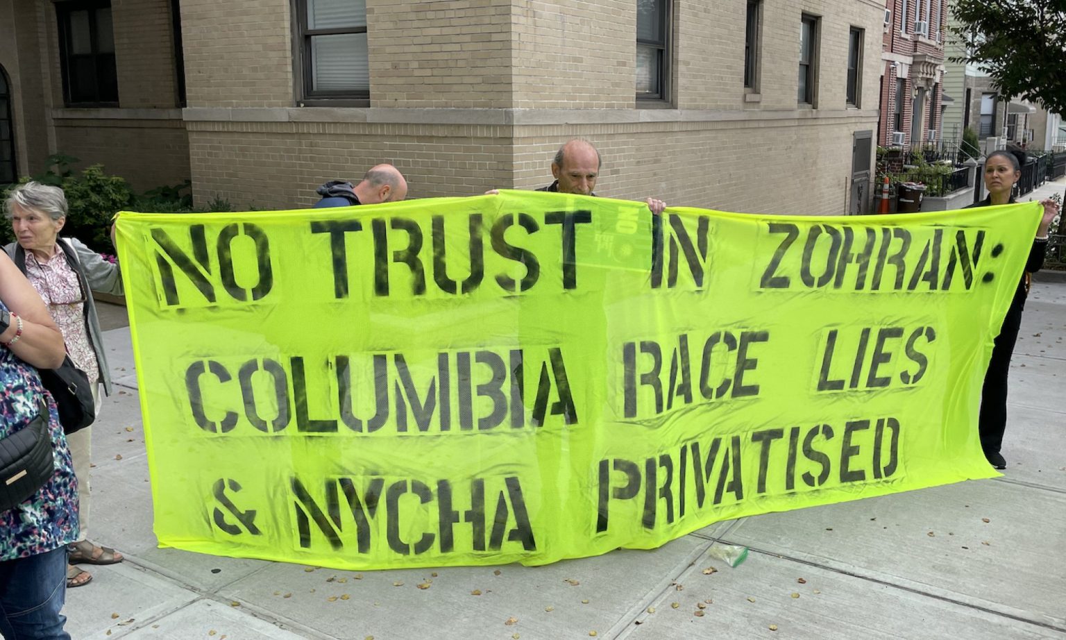 Protest against Zohram Mamdani at Astoria to save NYCHA from RAD/PACT ...